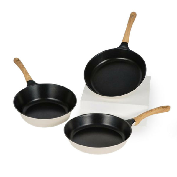[ECORAMIC] SLIM IH FRY PAN SET 3PCS 에코라믹 슬림 IH 분리기 3종 세트 (28cm 분리기 x 2 - ODKSHOP