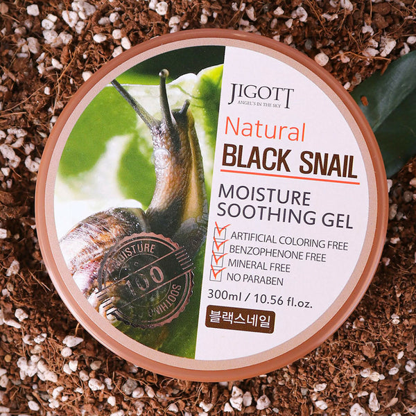 [Jigot] 지고트 네츄럴 블랙스네일 모이스처 수딩젤 300ml (2팩) - ODKSHOP