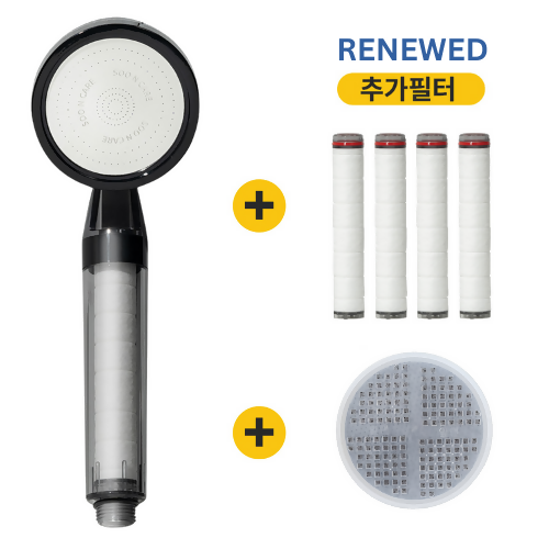 [ODK PREMIUM ONLY!] 수앤케어 세트구성! 샤워샤워헤드 블랙 + 핀(4) + ACF 세라믹 볼핀(1) - ODKSHOP