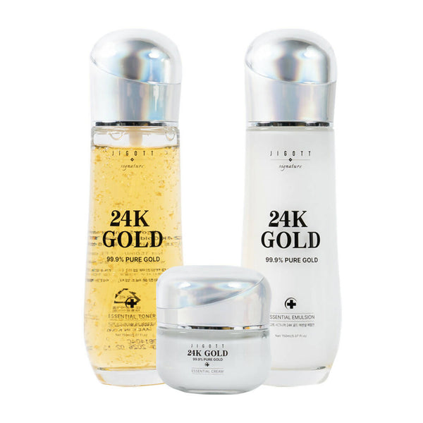 지고트 시그니처 24k 골드 에센셜 스킨케어 3종 세트 - ODKSHOP