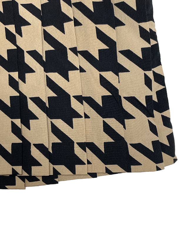 BENECIA 12 Summer Silky Hound Skirt - Beige - ODK Shop